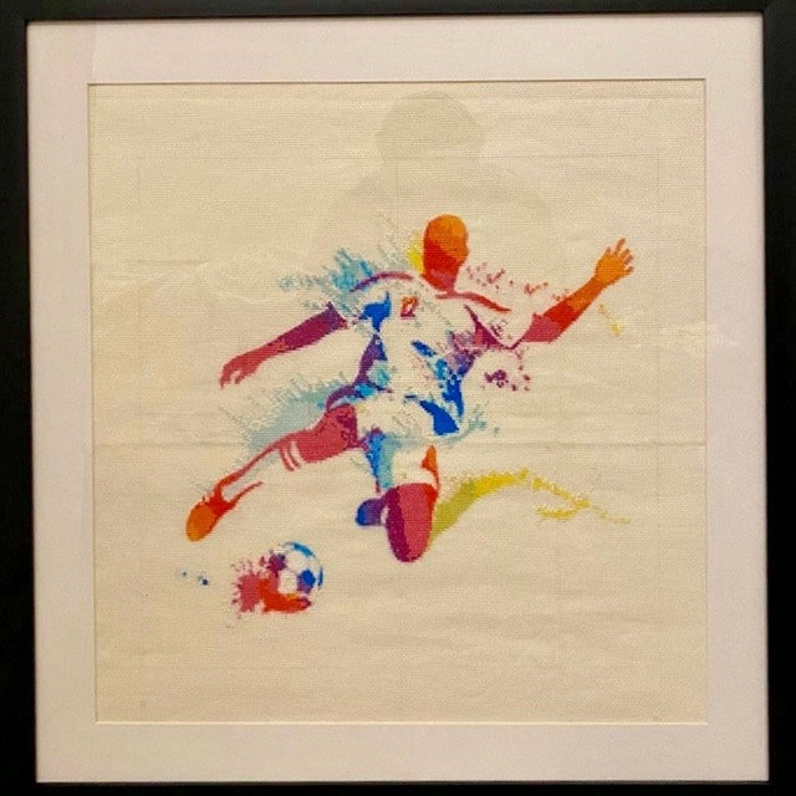 Soccer Player Cross Stitch Pattern 1 Instant Download Instant | Etsy