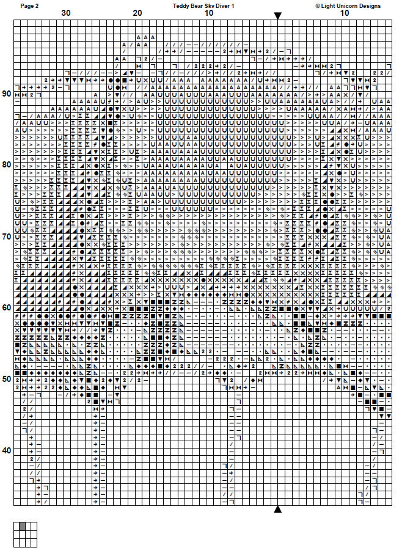 Teddy Bear Sky Diver Cross Stitch Pattern 1 Instant PDF Download | Sky ...
