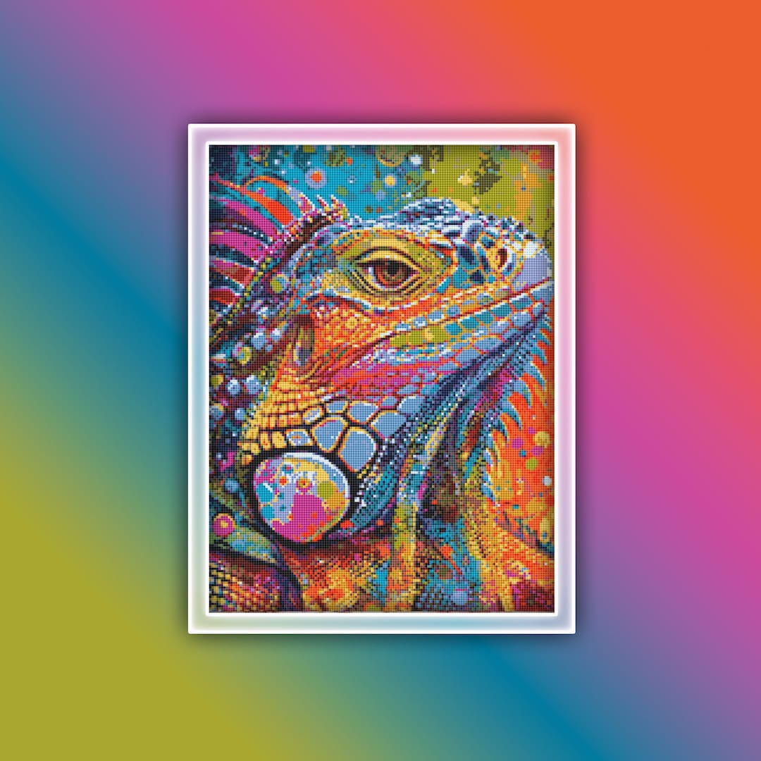 Bearded Dragon Cross Stitch Pattern 2 Instant PDF Download - Iguana ...
