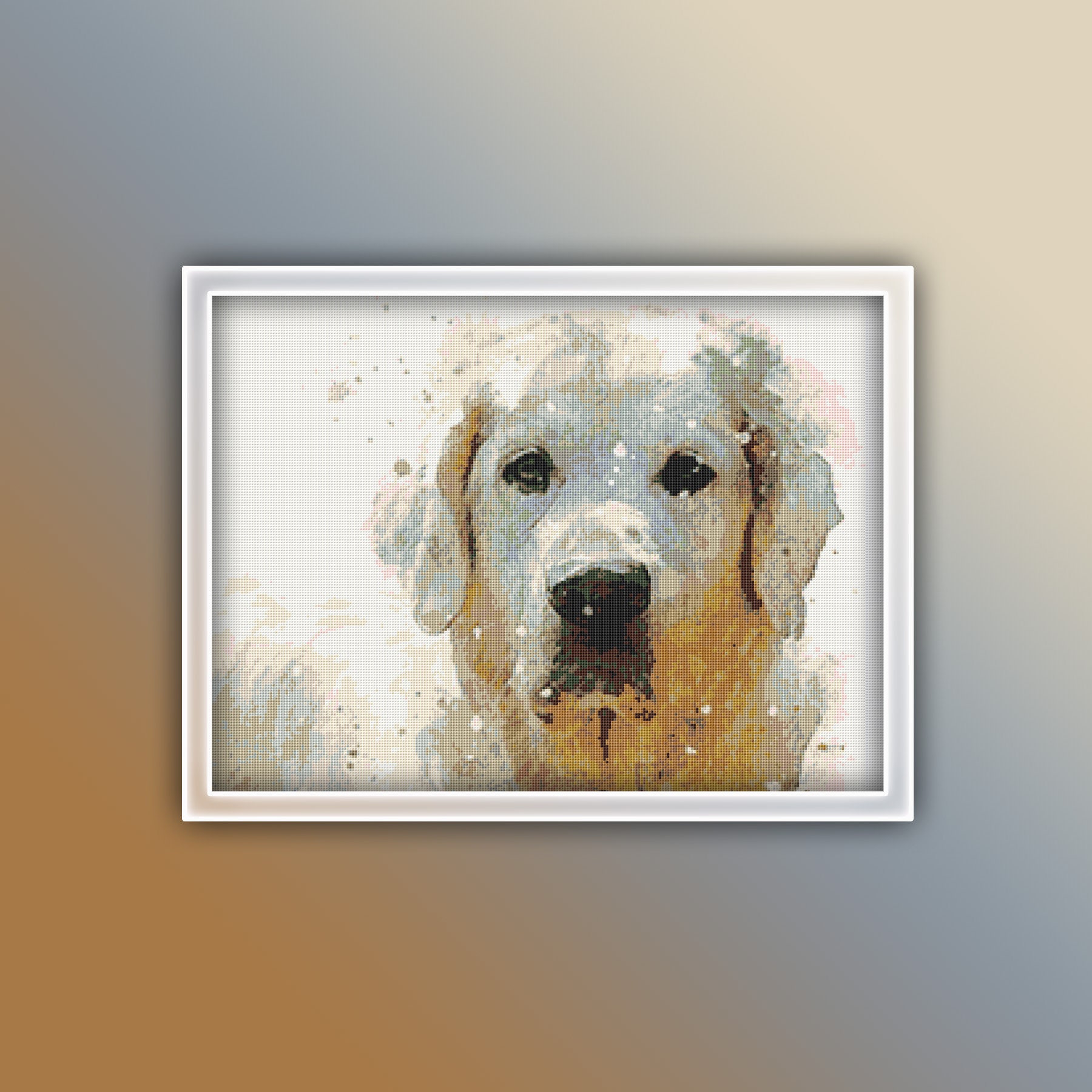 Golden Retriever Cross Stitch Pattern 7 Instant PDF Download | Etsy