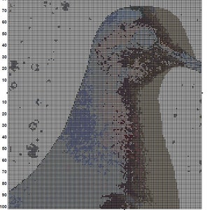 Dove Cross Stitch Pattern Instant PDF Download - Dove Watercolor Cross ...
