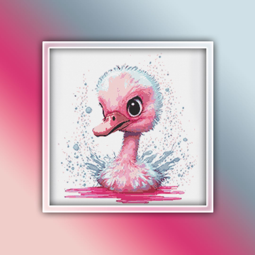 Flamingo Cross Stitch Pattern 15 Instant PDF Download - Flamingo ...