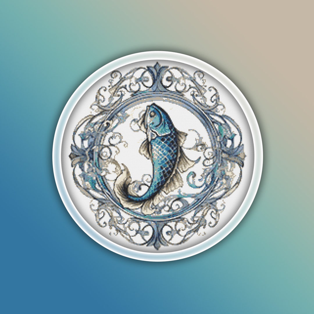 Decorative Koi Fish Cross Stitch Pattern 3 Instant PDF Download ...