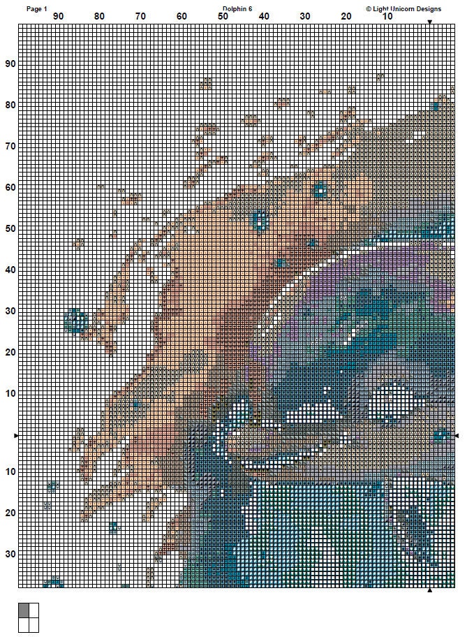 Dolphin Cross Stitch Pattern 6 Instant PDF Download - Baby Dolphin ...