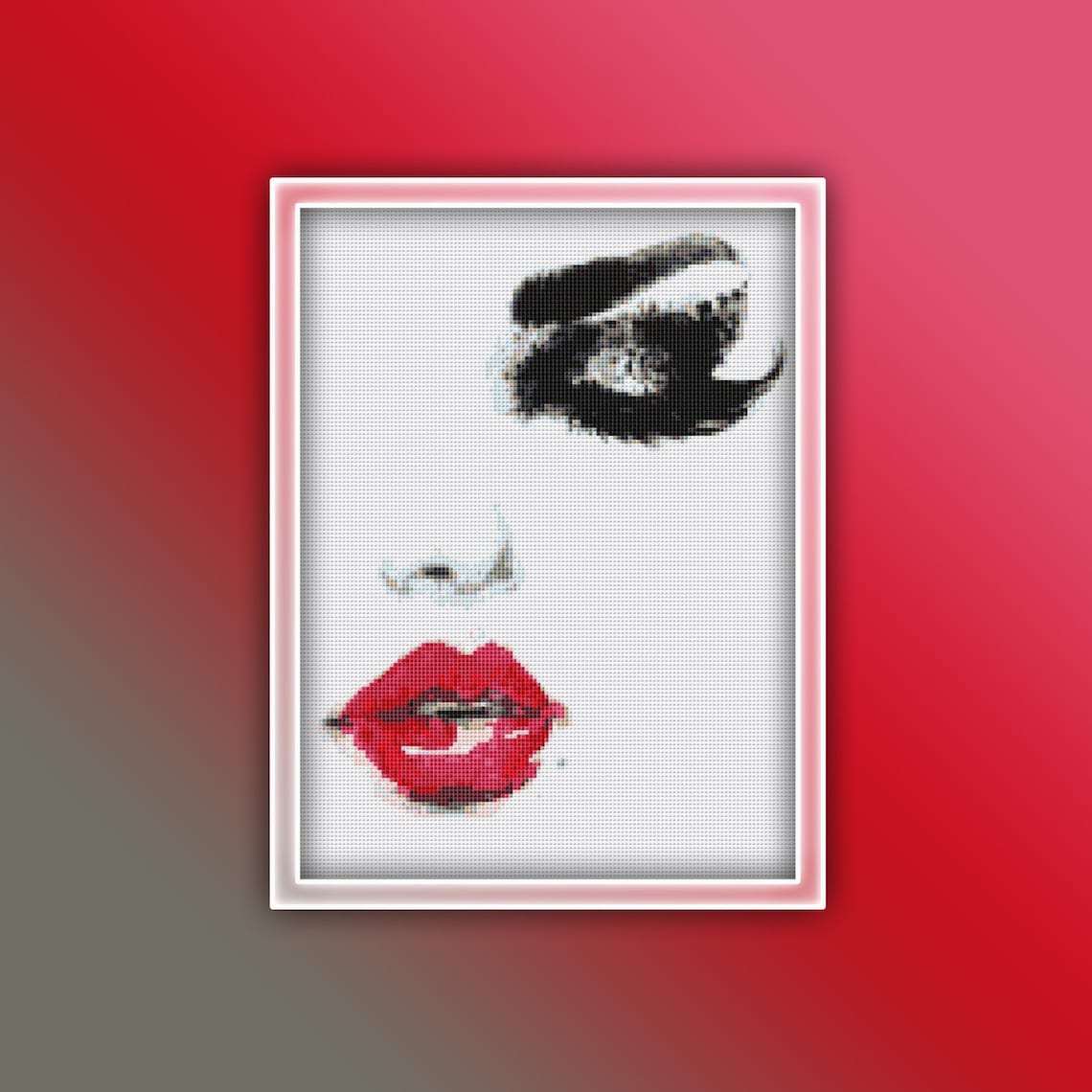 Woman Cross Stitch Pattern 9 Instant PDF Download - Woman Watercolor ...