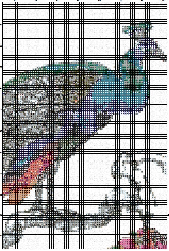 Peacock Cross Stitch Pattern 6 Instant PDF Download Peacock - Etsy