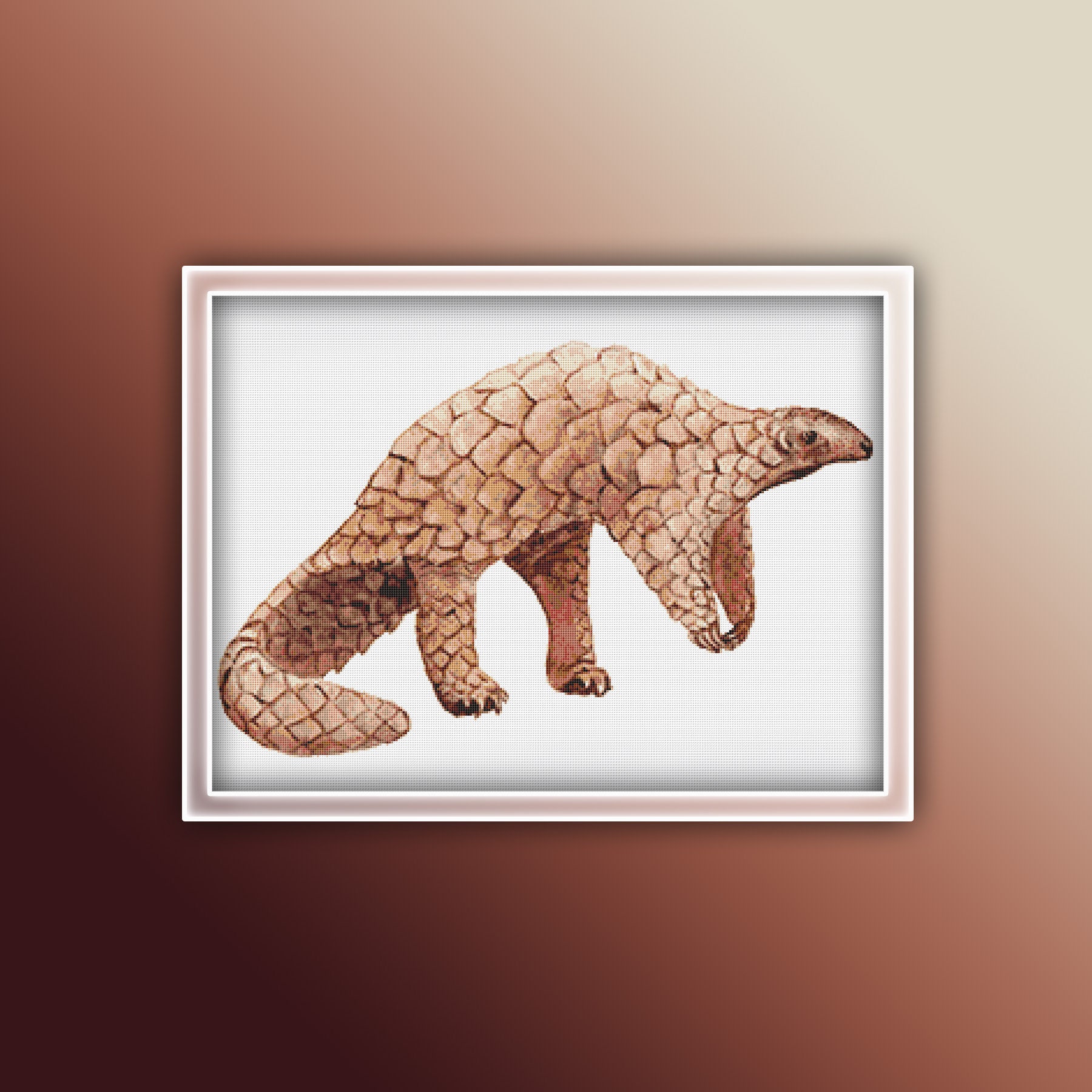 Pangolin Cross Stitch Pattern 1 Instant PDF Download | Etsy