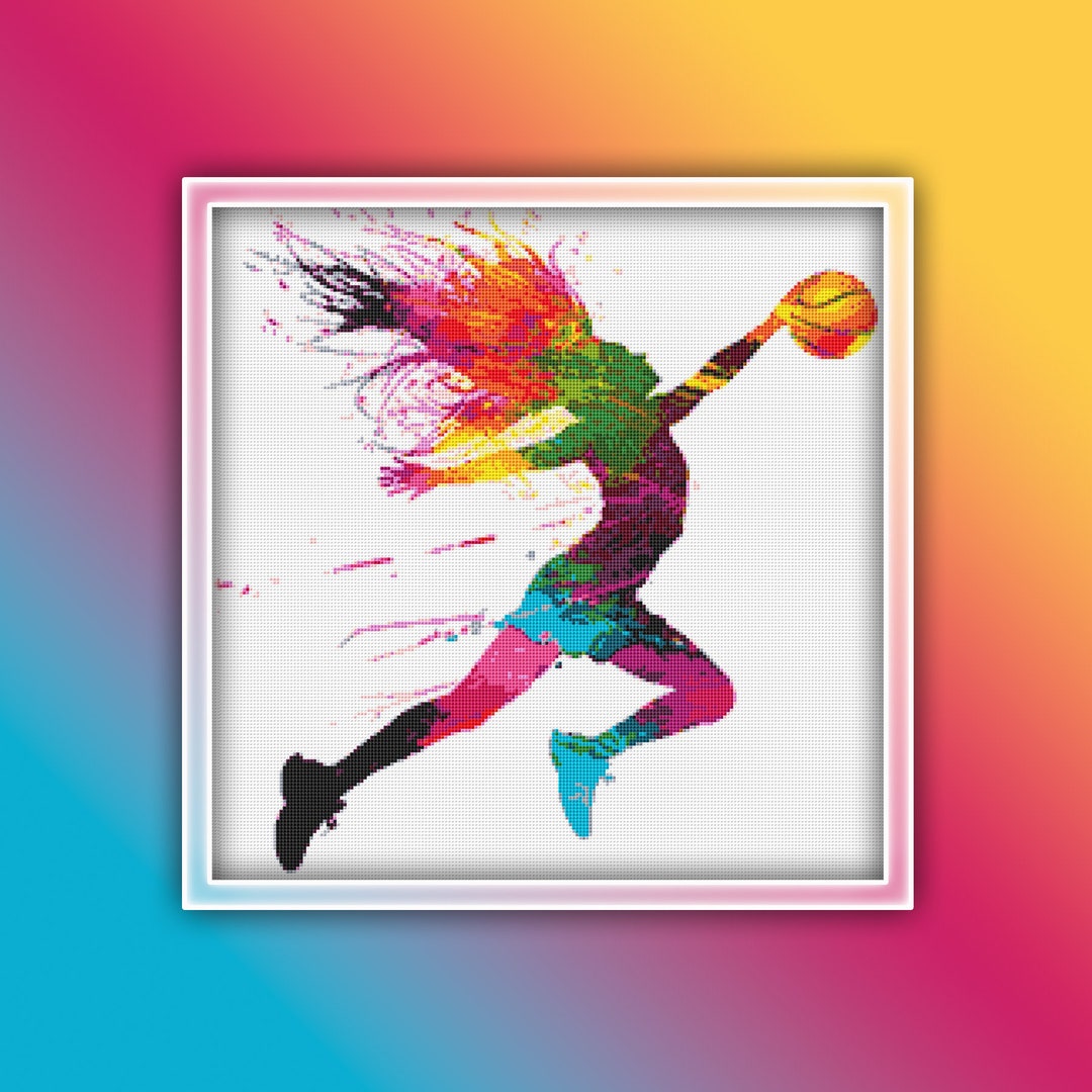 Netball Cross Stitch Pattern 1 Instant Download Instant PDF Download ...