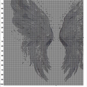 Angel Wings Cross Stitch Pattern 1 Instant PDF Download - Watercolor ...