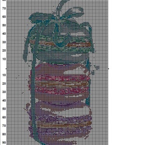 Macaroons Cross Stitch Pattern Instant PDF Download - Cookies ...