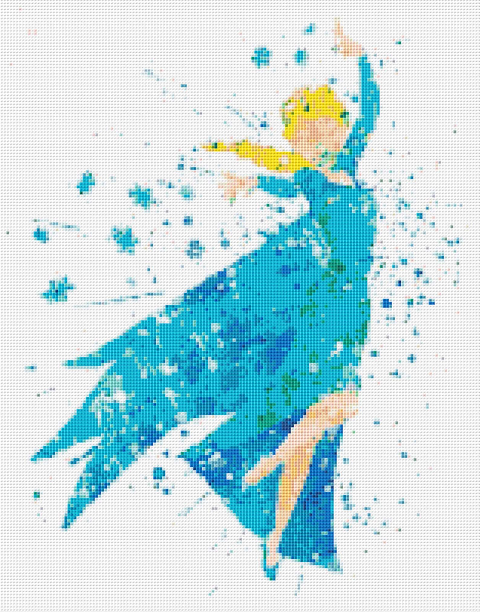 Frozen Cross Stitch Pattern 1 Instant PDF Download Elsa | Etsy