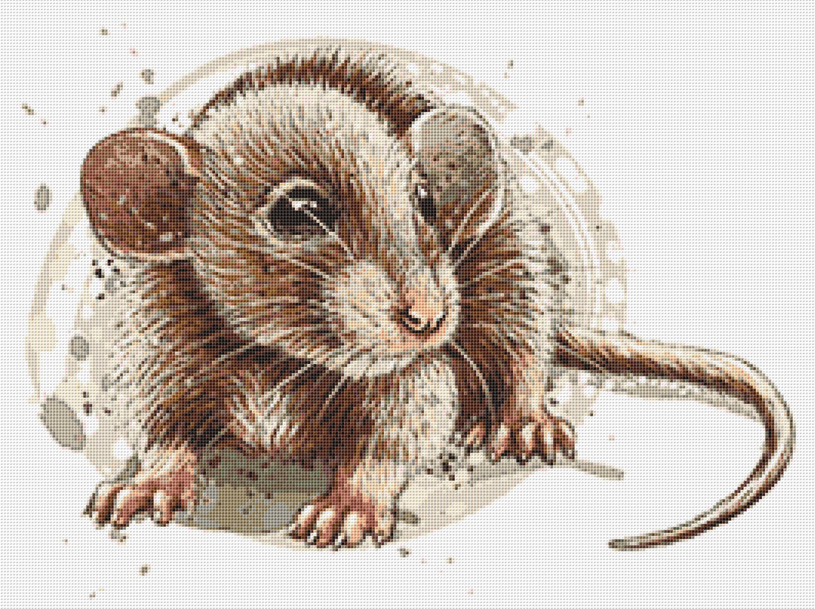 Mouse Cross Stitch Pattern 1 Instant PDF Download Rat | Etsy