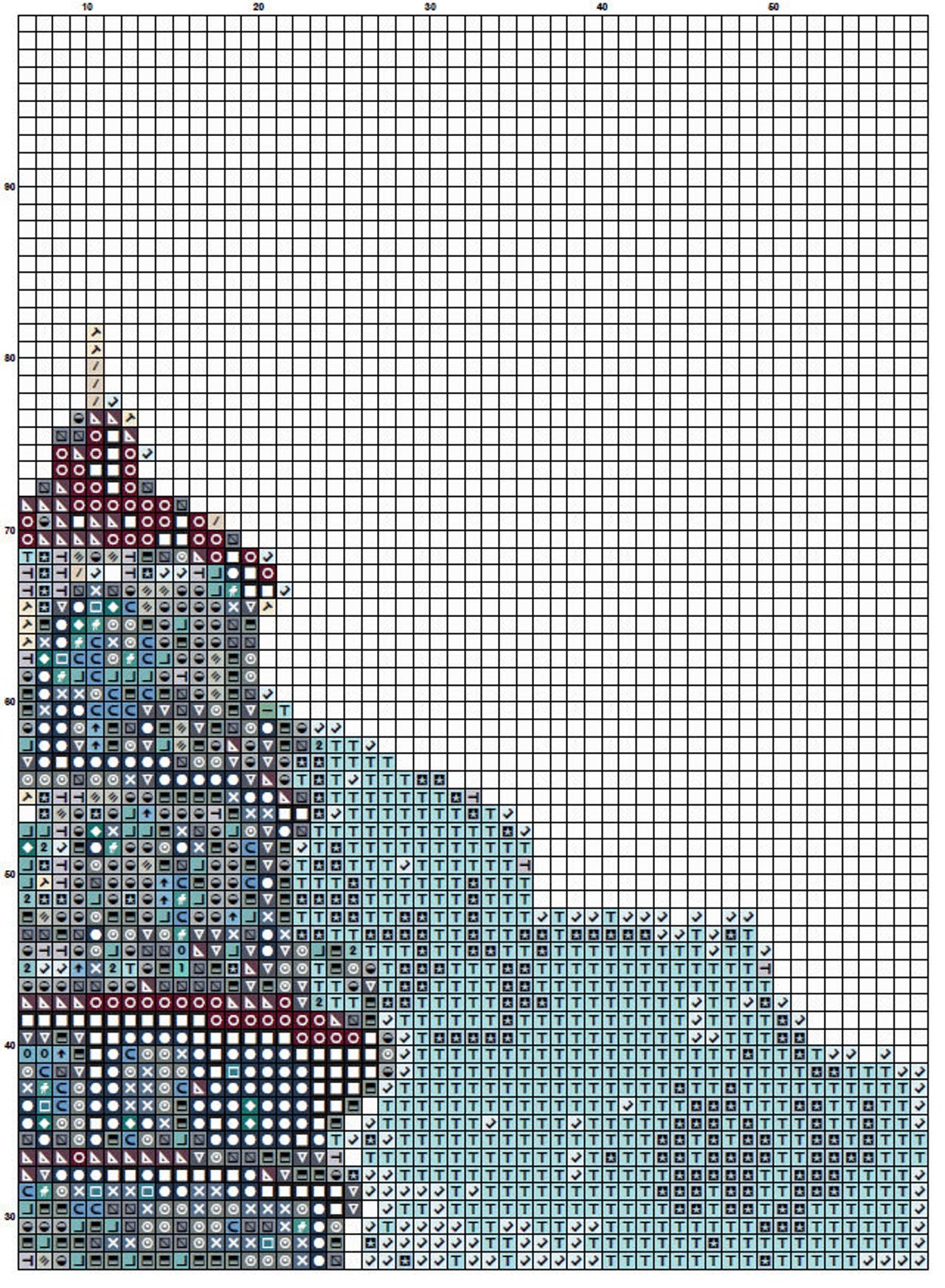 Lighthouse Cross Stitch Pattern 1 Instant PDF Download House | Etsy