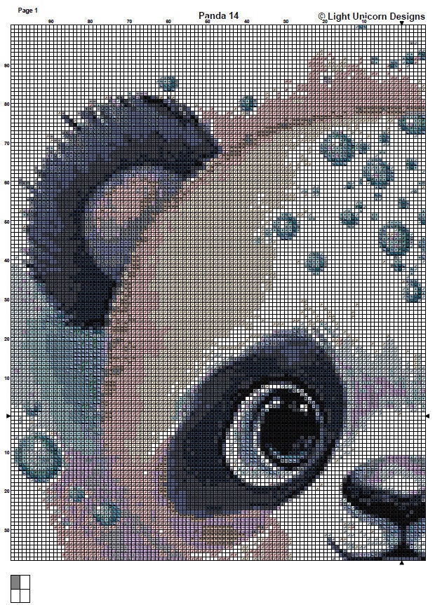 Panda Cross Stitch Pattern 14 Instant Download Instant PDF - Etsy