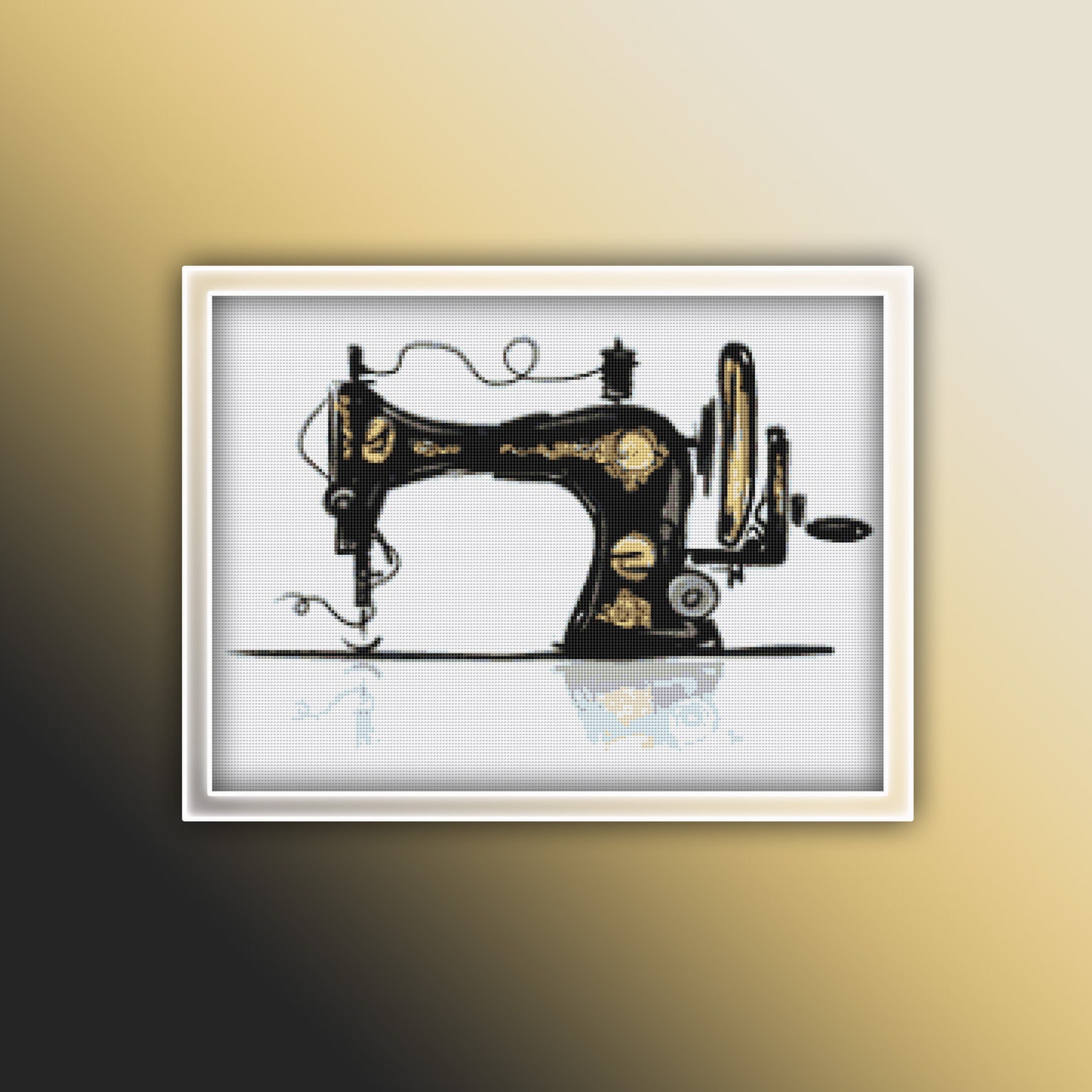 Vintage Sewing Machine Cross Stitch Pattern 1 Instant PDF | Etsy