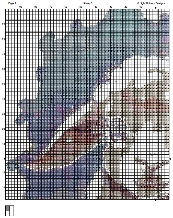 Sheep Cross Stitch Pattern 3 Instant Download Instant PDF Download ...