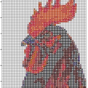Chicken Cross Stitch Pattern 1 Instant PDF Download Rooster - Etsy