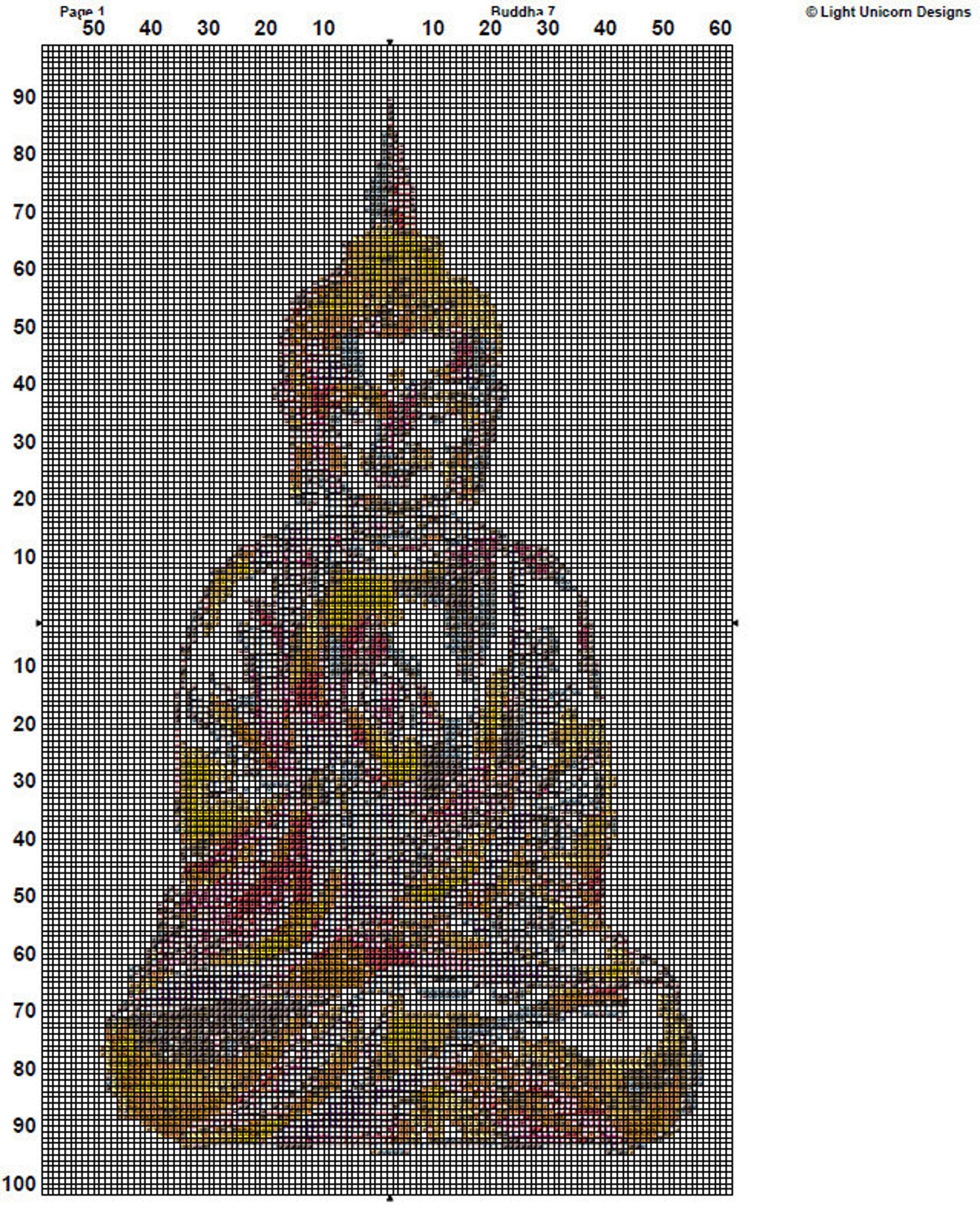 Buddha Cross Stitch Pattern 7 Instant Download Instant PDF Download ...