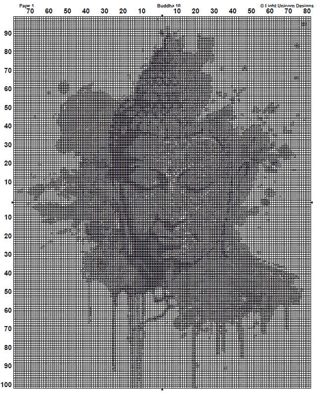 Buddha Cross Stitch Pattern 10 Instant Download Instant PDF Download ...
