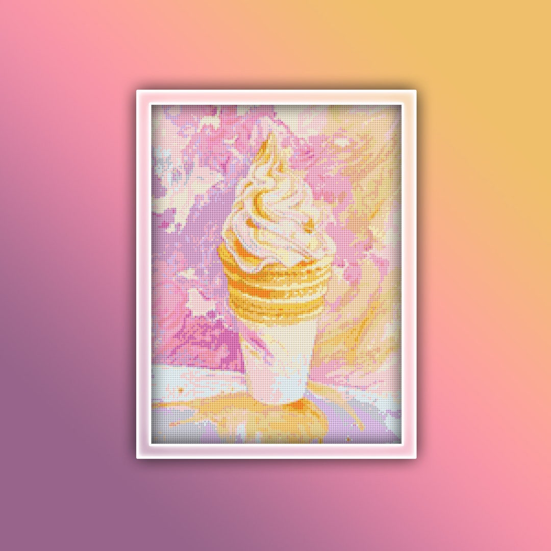 Ice Cream Cross Stitch Pattern 3 Instant PDF Download - Vanilla Ice ...