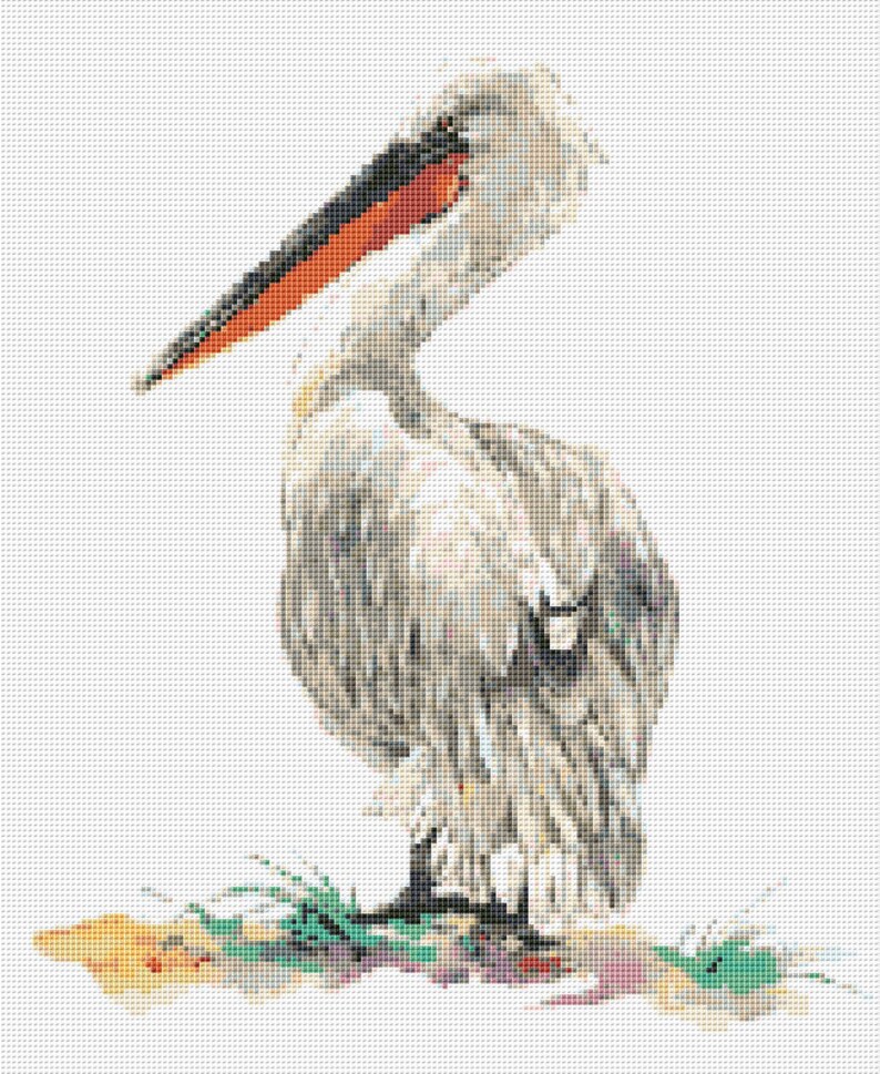 Pelican Cross Stitch Pattern 1 Instant Pdf Download Pelican Etsy