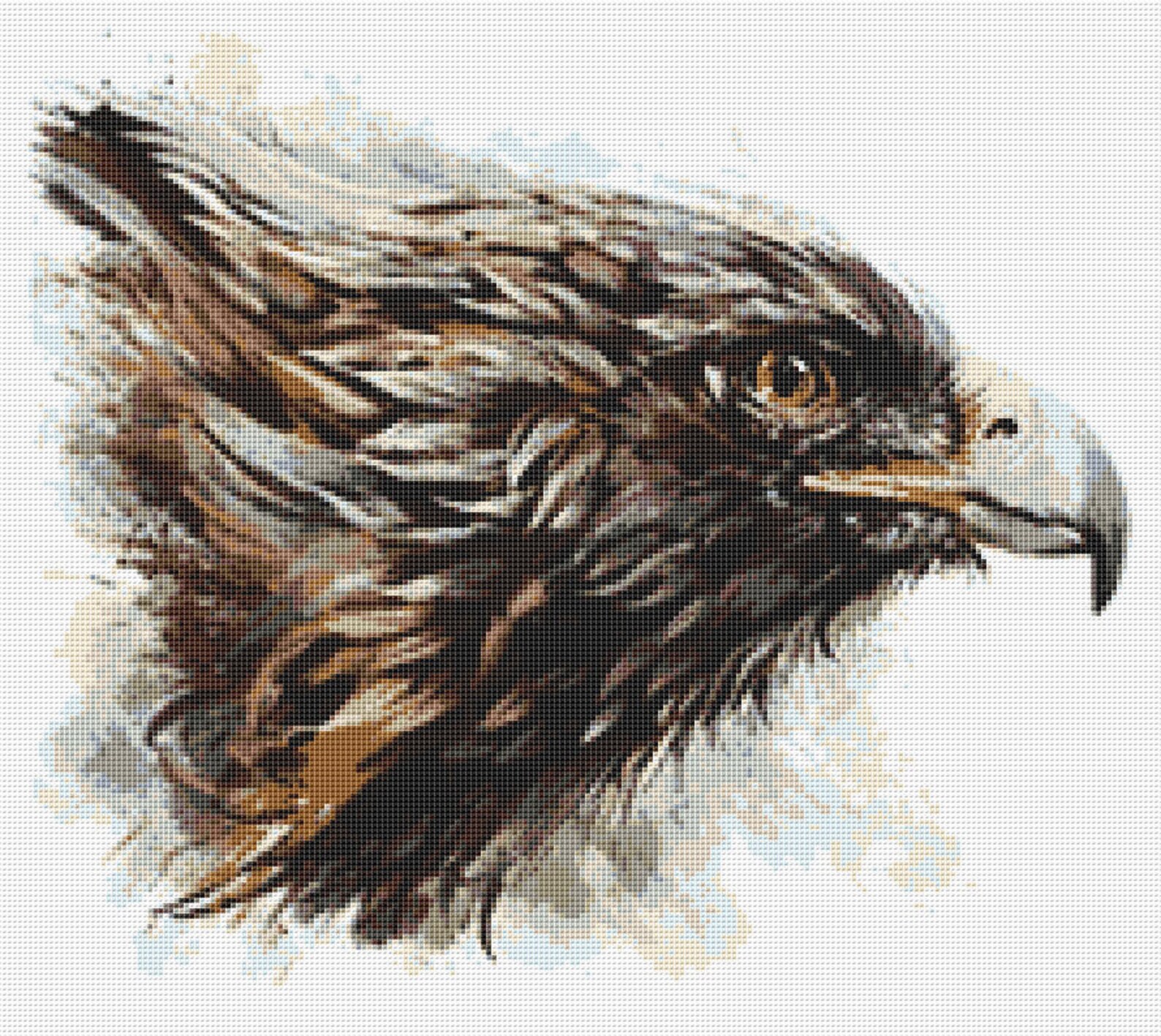 Hawk Cross Stitch Pattern 1 Instant Download Instant PDF | Etsy