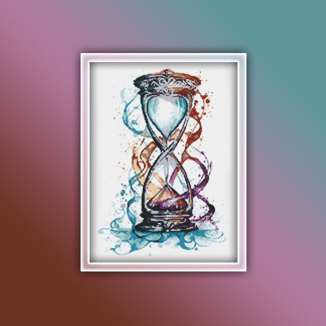 Hourglass Cross Stitch Pattern 3 Instant PDF Download - Hourglass ...