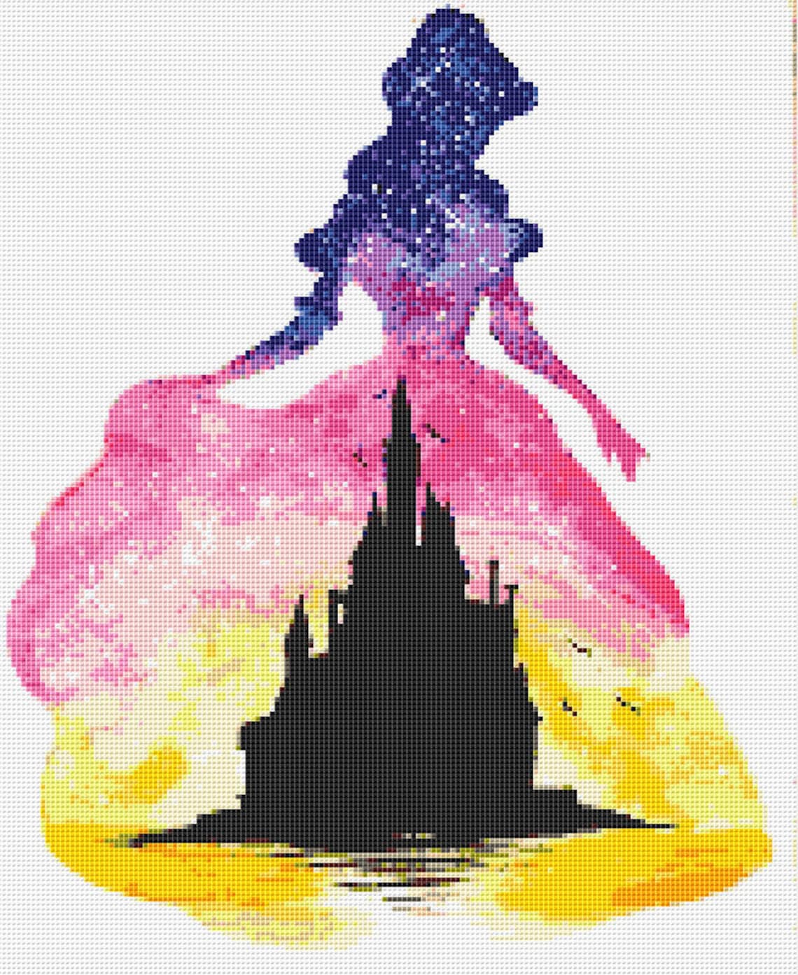 Princess Castle Stitch Pattern 10 Instant PDF Download - Etsy