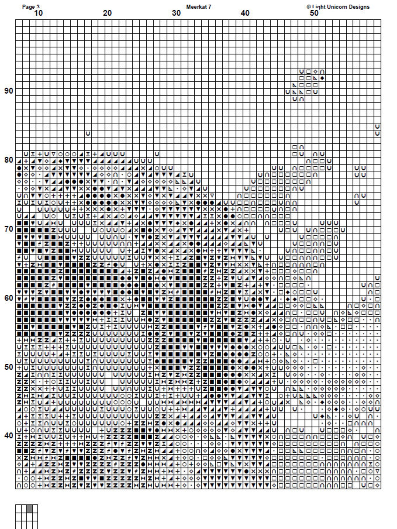 Meerkat Cross Stitch Pattern 7 Instant PDF Download - Watercolor Cross ...