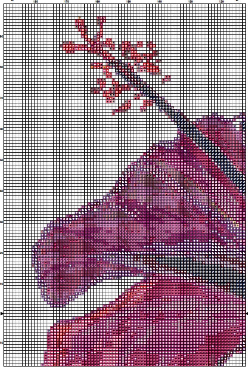 Hibiscus Flower Cross Stitch Pattern Instant PDF Download - Etsy