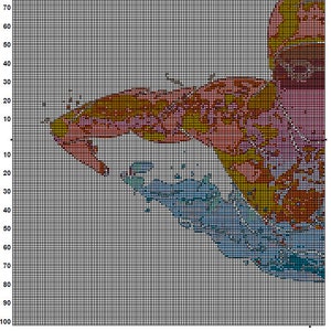 Swimmer Cross Stitch Pattern 1 Instant Download Instant PDF Download ...