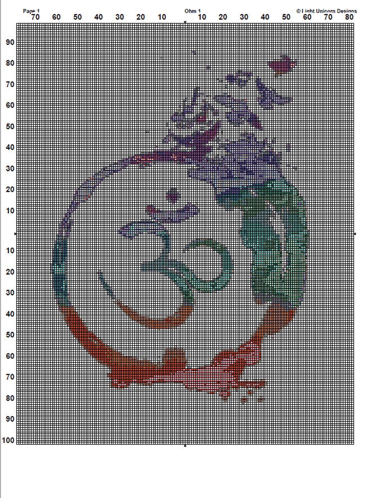 Ohm Cross Stitch Pattern 1 Instant Download Instant PDF Download - Ohm ...