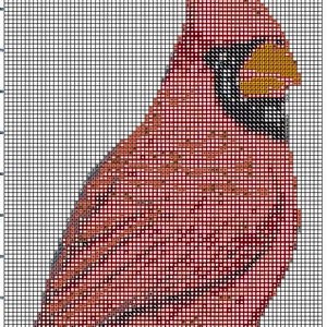 Cardinal Cross Stitch Pattern 3 Instant PDF Download - Etsy
