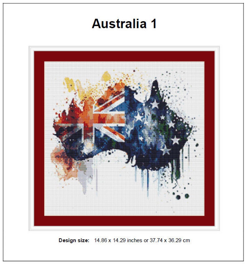 Australia Cross Stitch Pattern 1 Instant PDF Download - Etsy