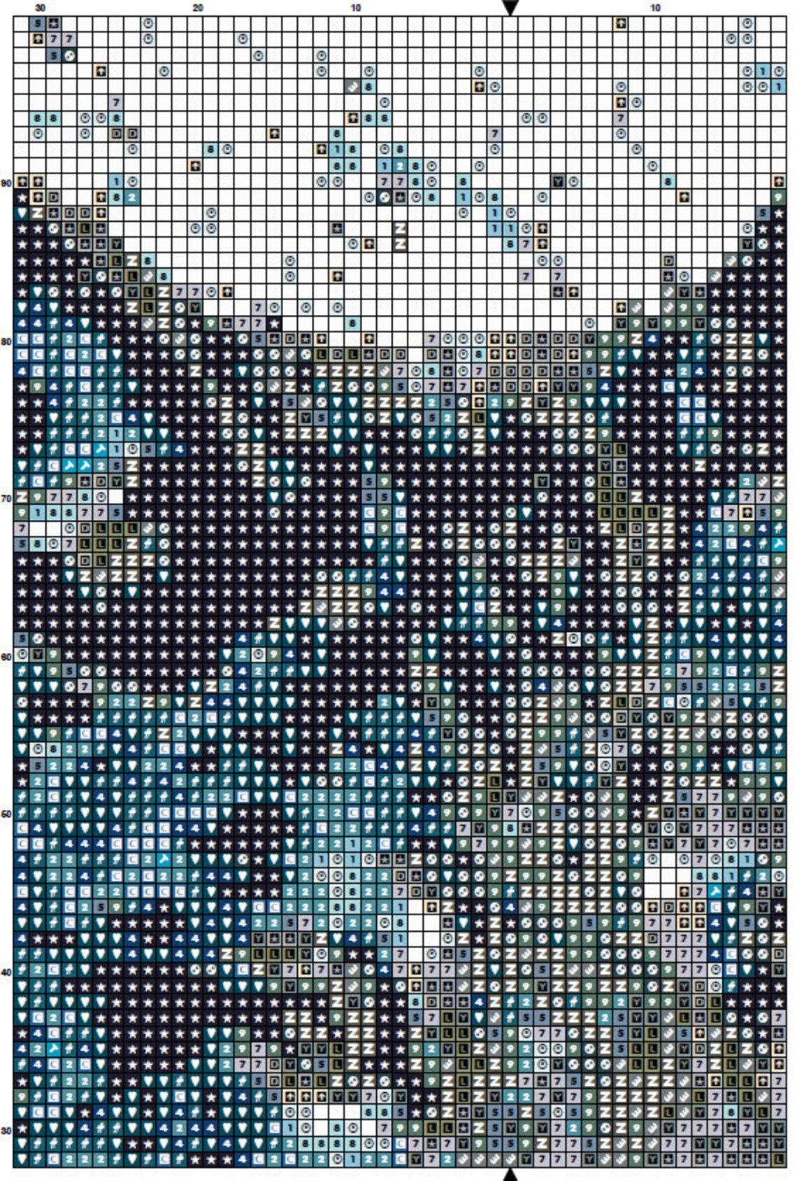 Wolf Cross Stitch Pattern 4 Instant PDF Download Wolf | Etsy