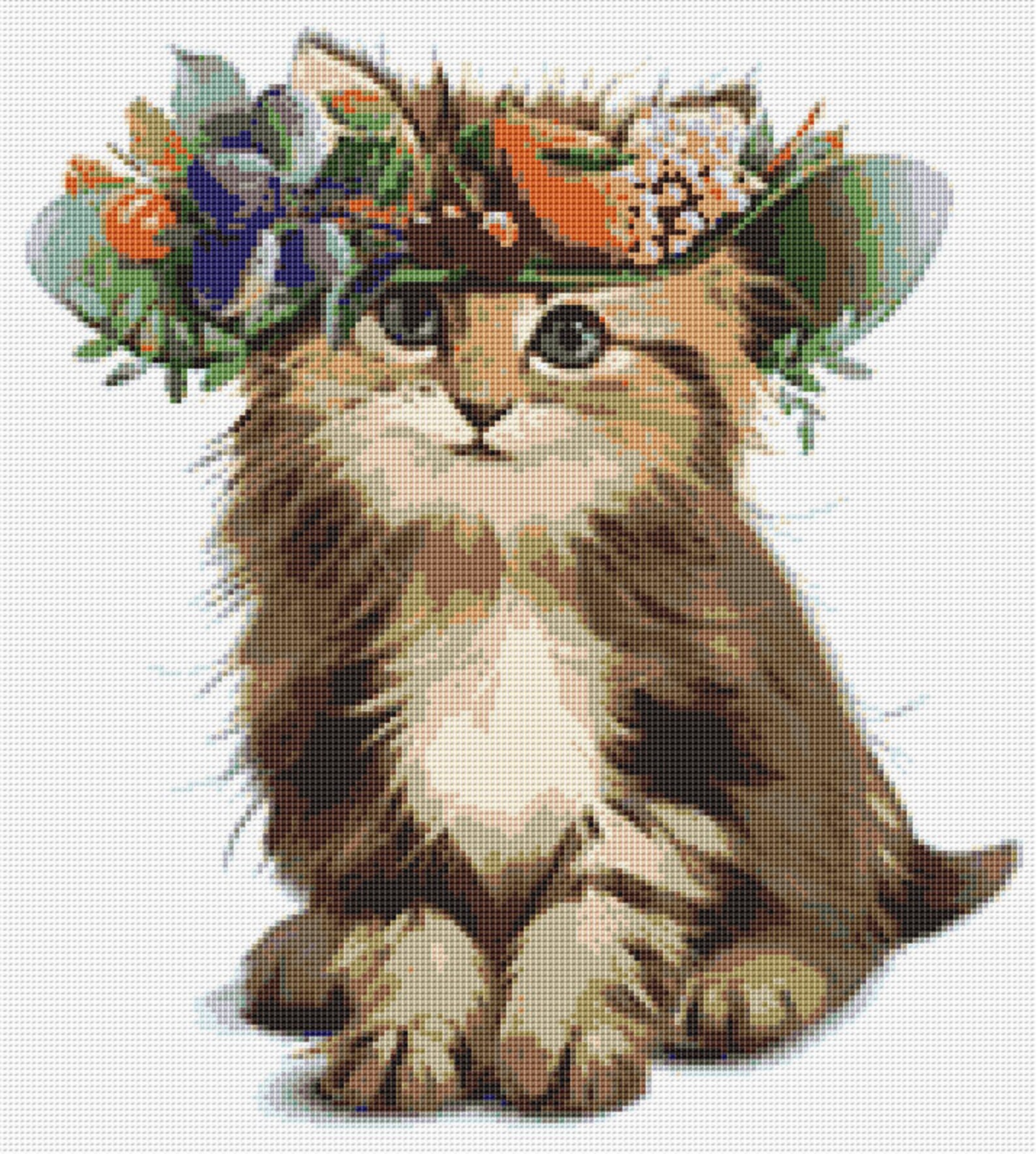 Cat Cross Stitch Pattern 20 Instant PDF Download Kitty - Etsy
