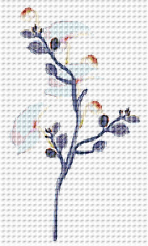 Orchid Cross Stitch Pattern 5 Instant PDF Download Flowers - Etsy