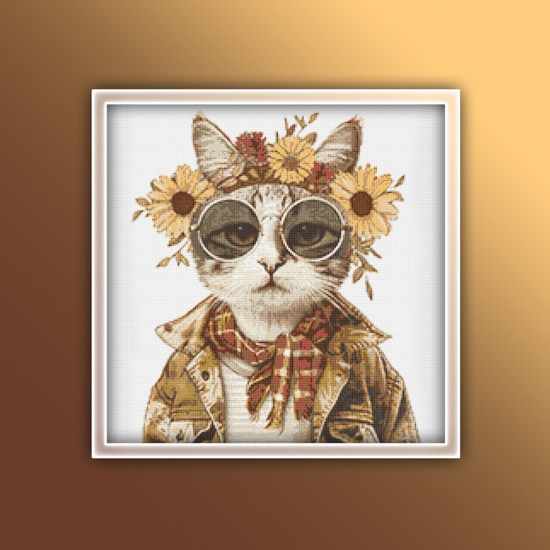 Hippie Cat - Etsy