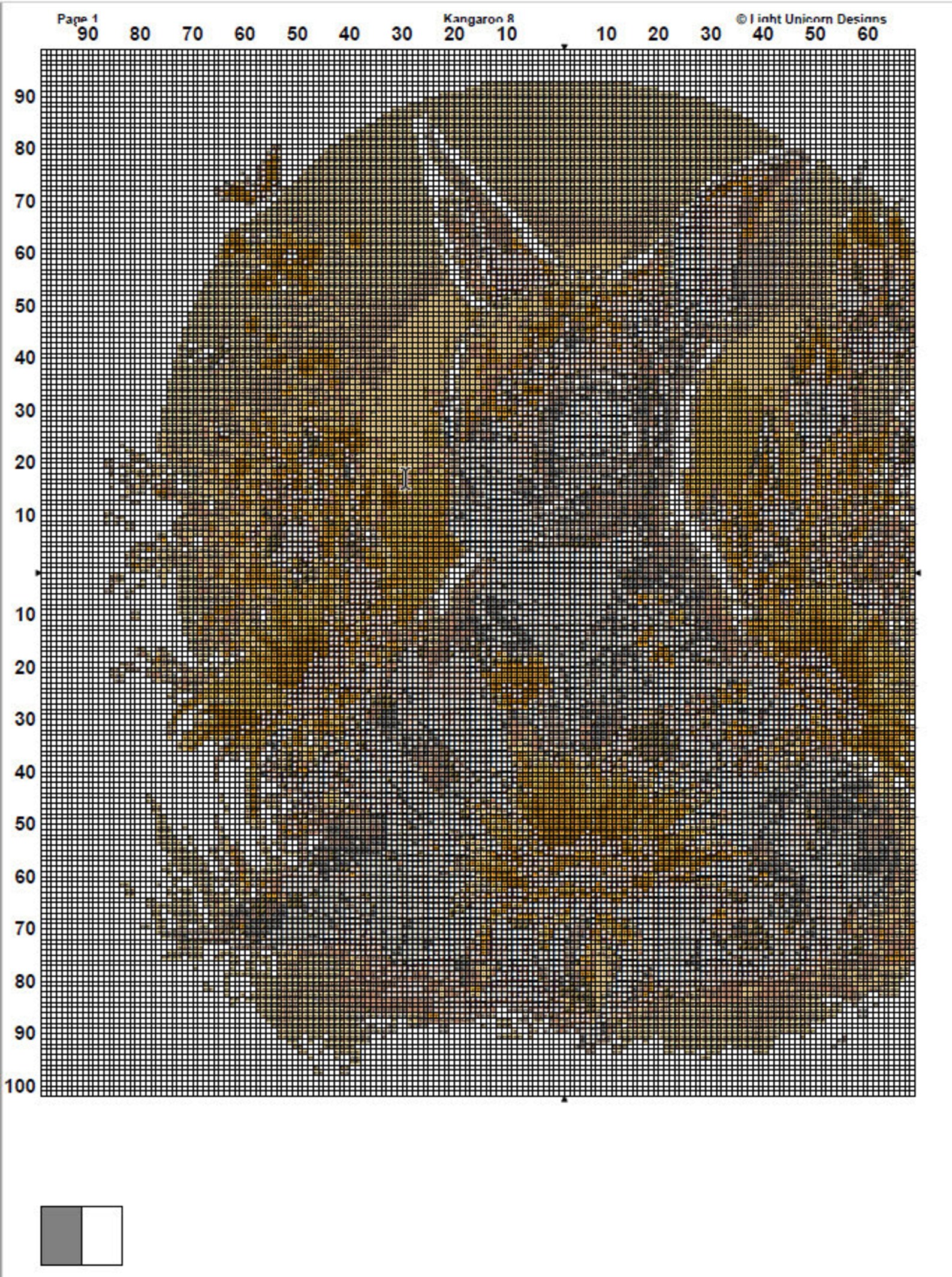 Kangaroo Cross Stitch Pattern 8 Instant PDF Download - Etsy