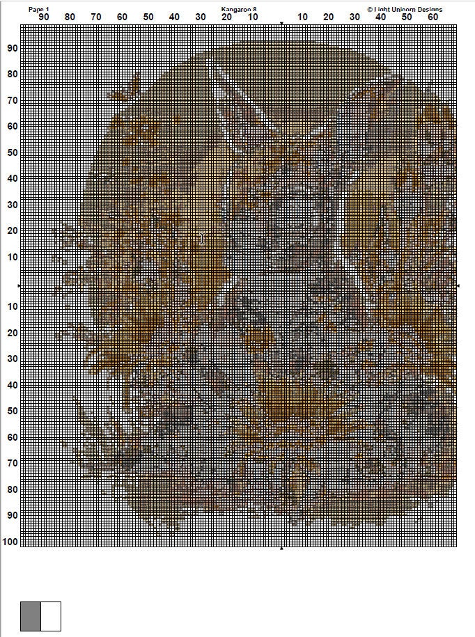 Kangaroo Cross Stitch Pattern 8 Instant PDF Download - Kangaroo ...