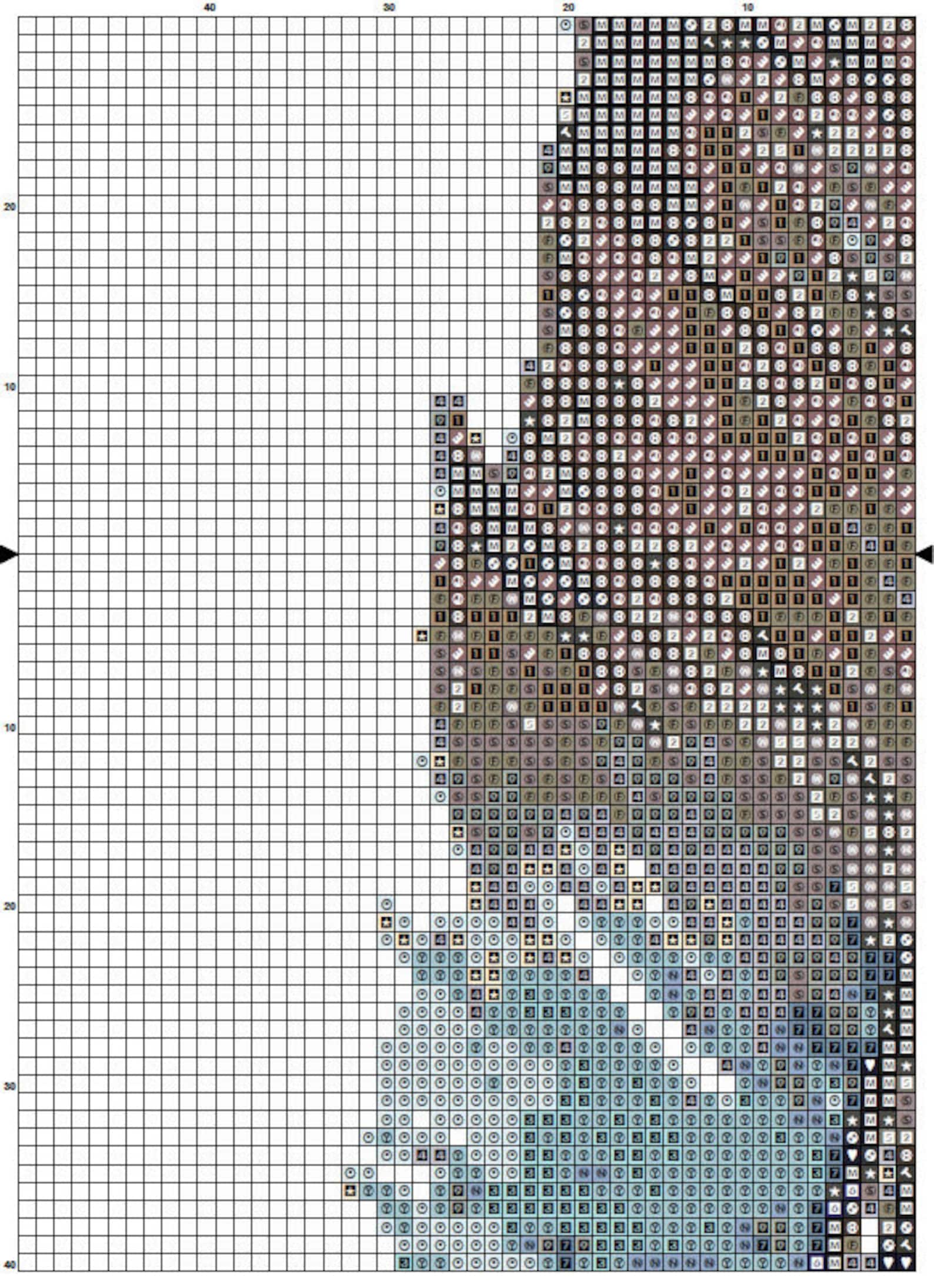 Feather Cross Stitch Pattern 3 Instant PDF Download Feather - Etsy