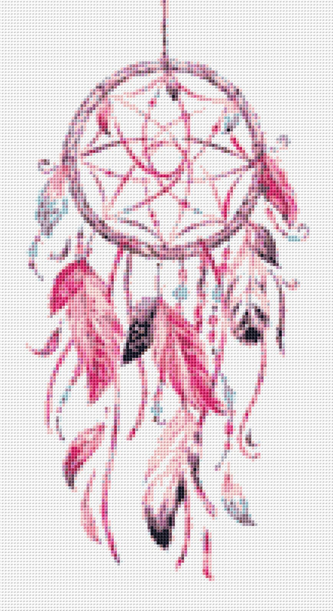 Dreamcatcher Cross Stitch Pattern 1 Instant PDF Download - Etsy
