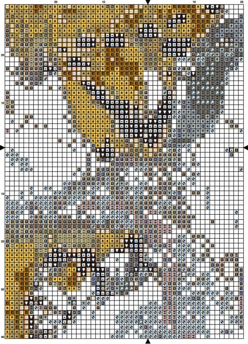Leopard Cross Stitch Pattern 1 Instant PDF Download Leopard - Etsy