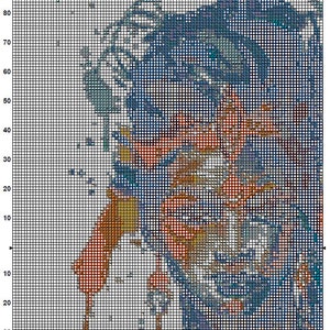 Rama and Sita Cross Stitch Pattern 1 Instant PDF Download - Watercolor ...