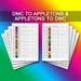 DMC to Diamond Dotz Conversion Chart PDF Instant Download Cross Stitch ...