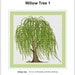 Willow Tree Cross Stitch Pattern Instant PDF Download Summer - Etsy