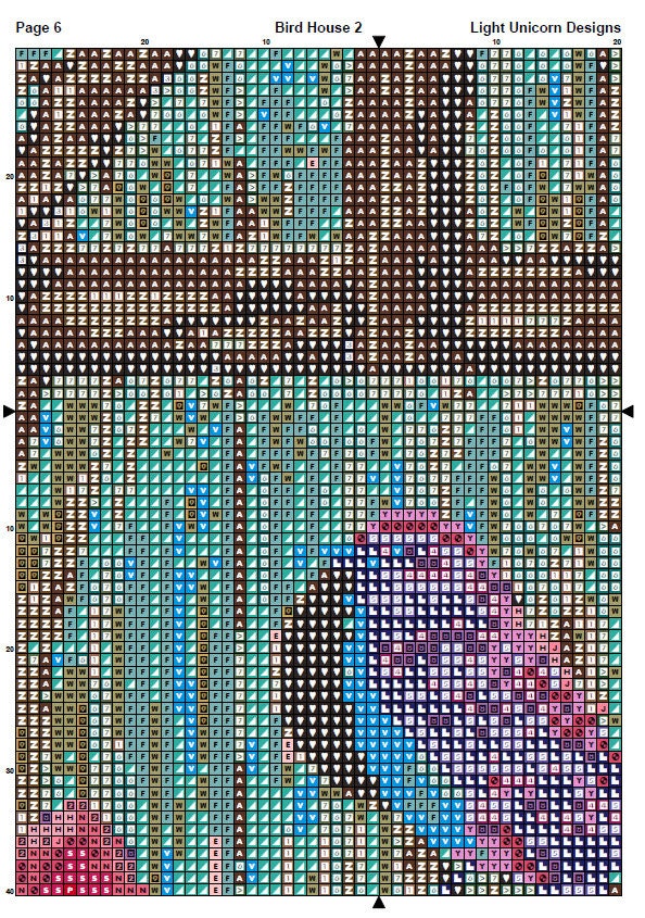 Bird House Cross Stitch Pattern 2 Instant PDF Download Bird - Etsy