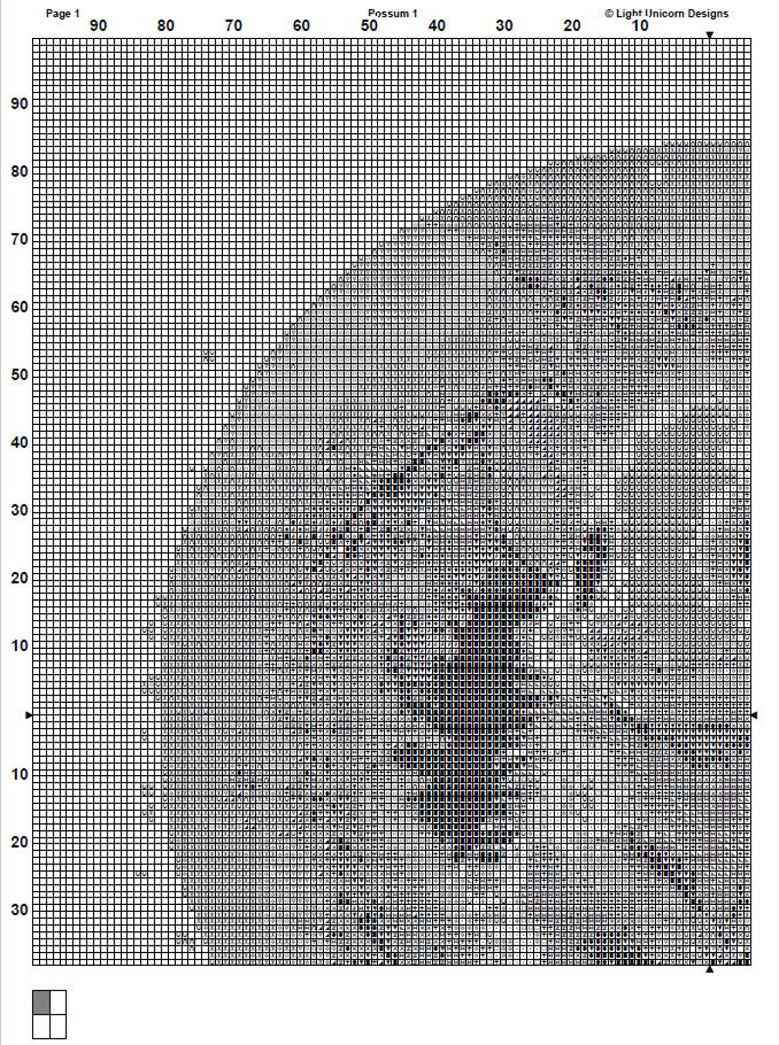 Possum Cross Stitch Pattern 1 Instant Download Instant PDF - Etsy