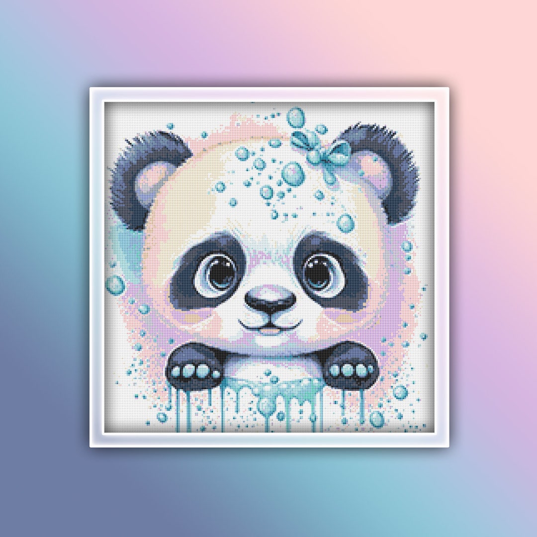 Panda Cross Stitch Pattern 14 Instant Download Instant PDF Download ...