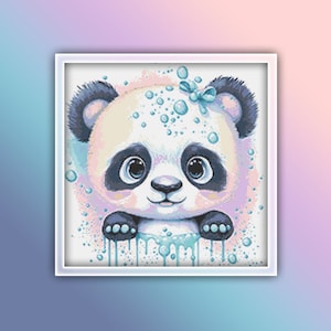 Panda Cross Stitch Pattern 14 Instant Download Instant PDF Download ...